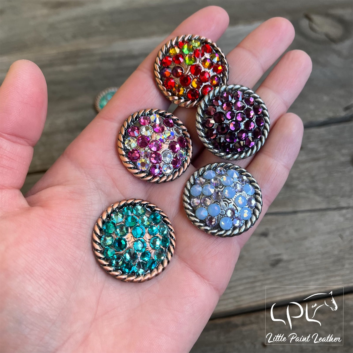 Bling Concho Pair – Little Paint Leather