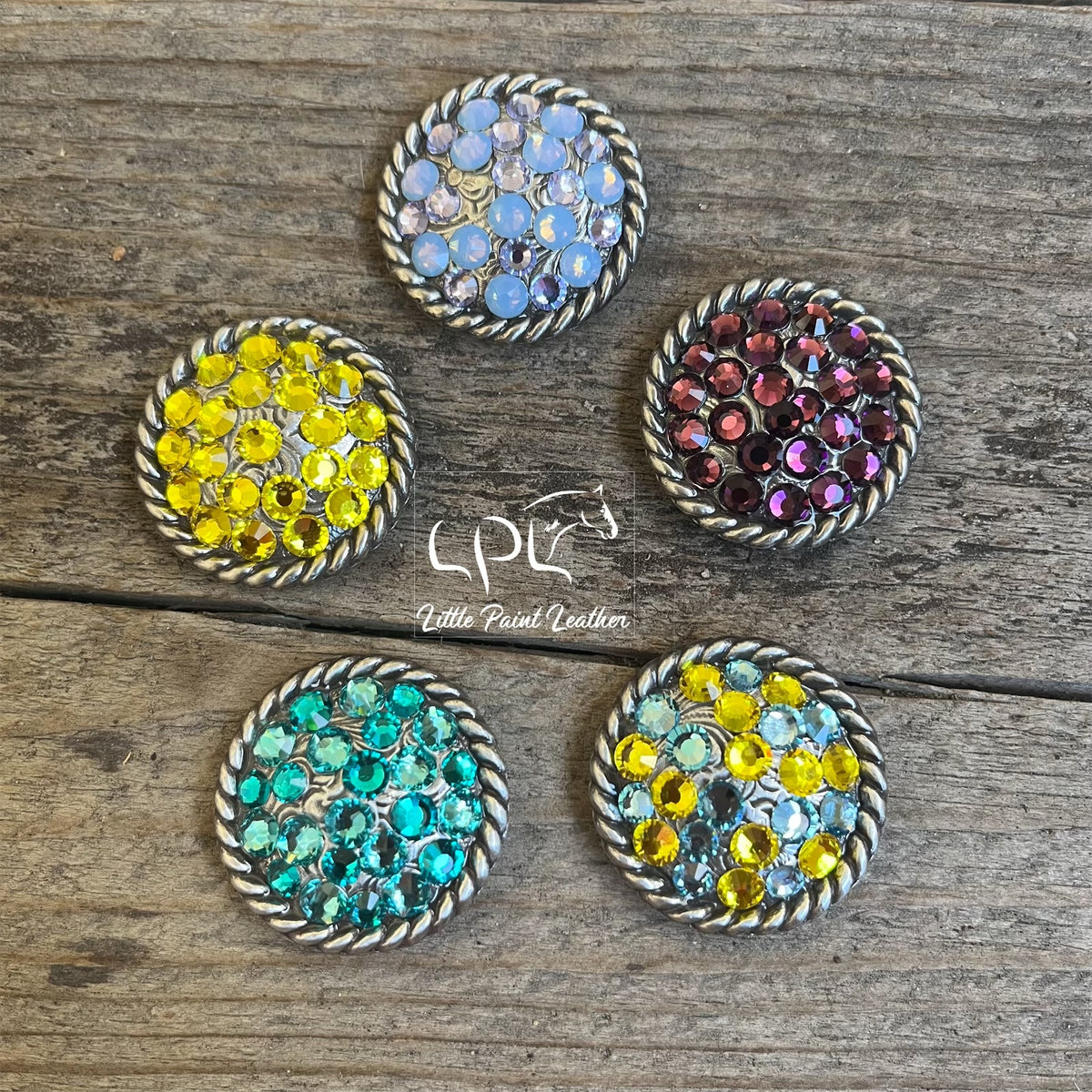 Bling Concho Pair – Little Paint Leather