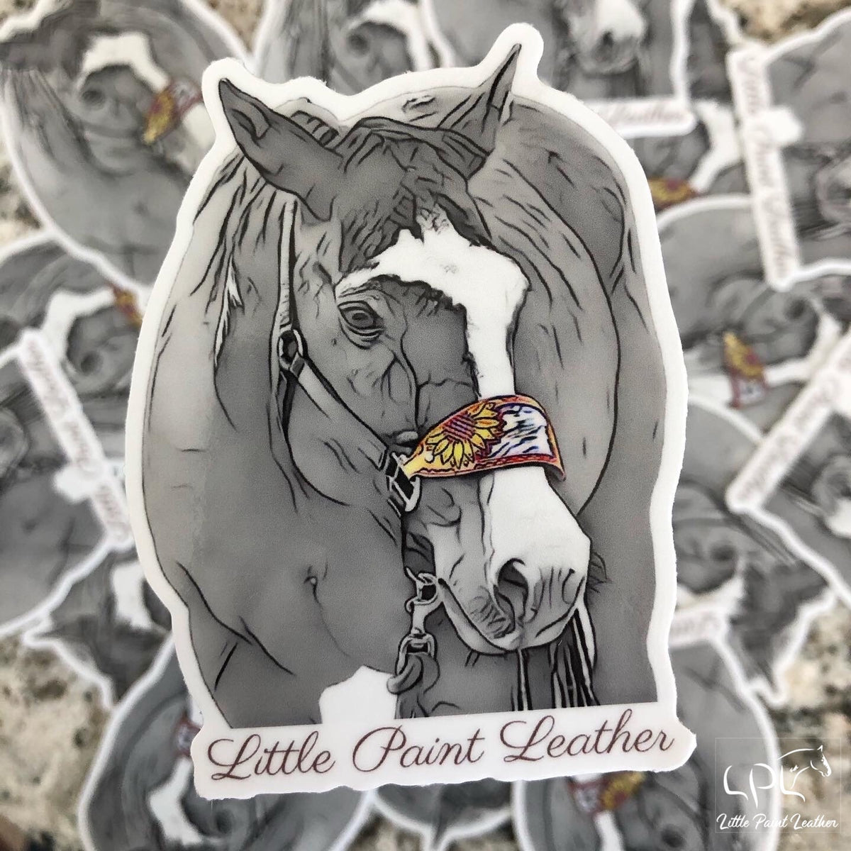 Little Paint Leather Sticker